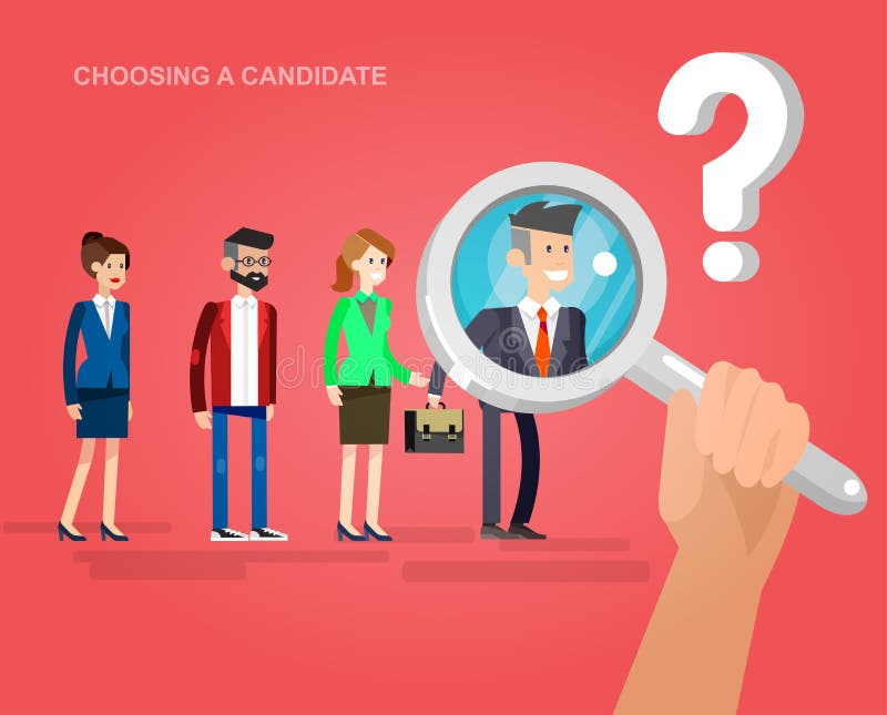 Hiring Process Concept with Candidate Selection Stock Vector ... Hiring Process Concept with Candidate Selection Stock Vector ...