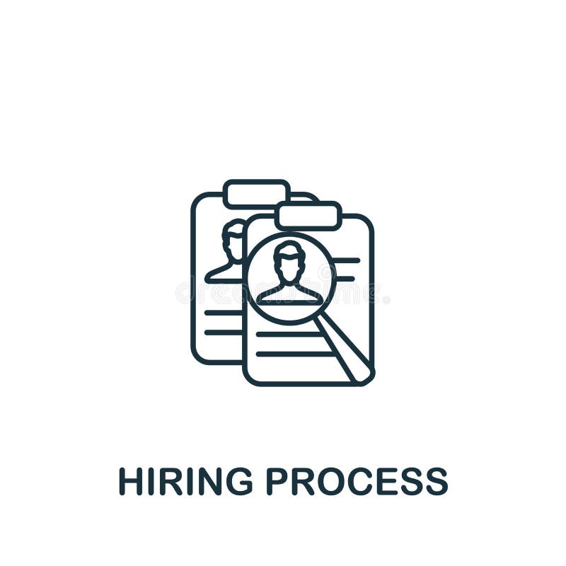 Hiring Icon. Monochrome Simple Recruitment Icon for Templates, Web ...
