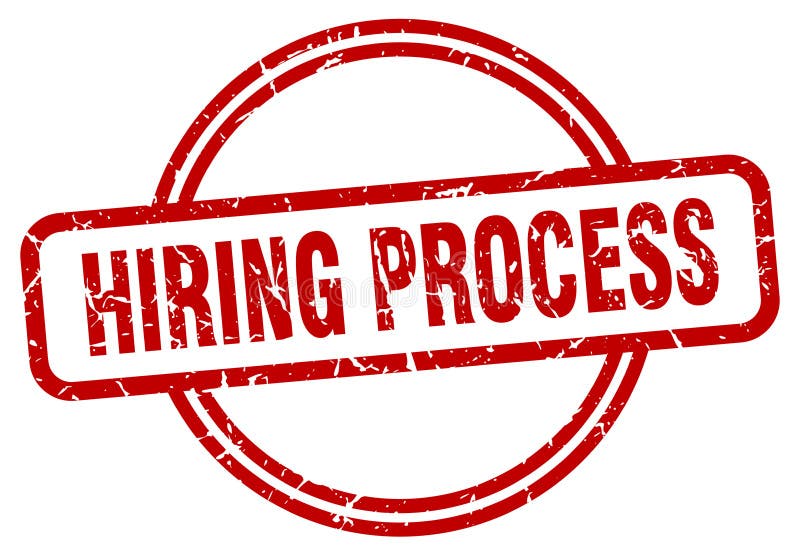 Hiring Process Stamp. Hiring Process Round Vintage Grunge Label Stock ...