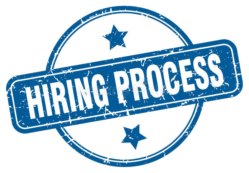 Hiring Process Sticker. Hiring Process Square Isolated Sign Stock ...