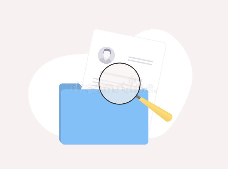 Hiring Process Vector Icon. Recruitment Pros Concept with Blue Computer ...