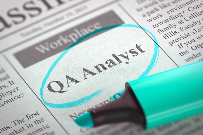 We are Hiring QA Analyst. 3D. Stock Photo - Image of detect, team: 80535040