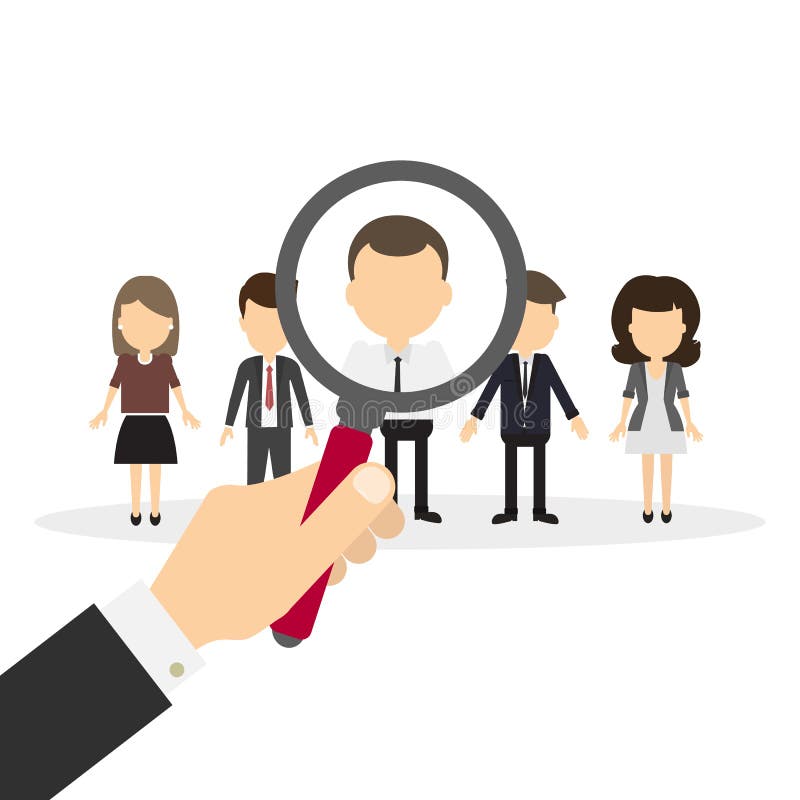 Hiring staff concept. stock vector. Illustration of interview - 79740432