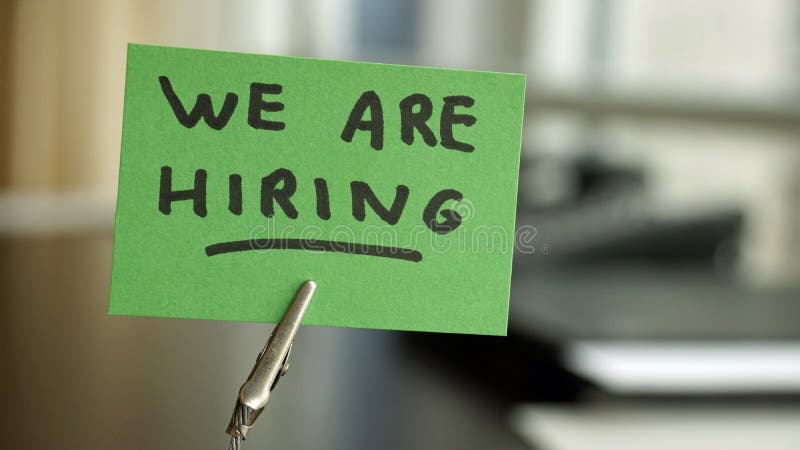 We are hiring apply now stock image. Image of employment - 52096185