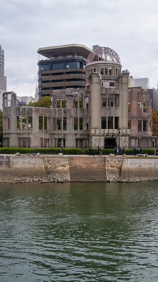 Hiroshima Bombed Building stock photo. Image of downtown - 239627508