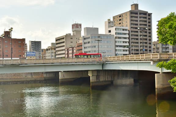 Hiroshima Japan - August 6 2024 : Aioi Bridge Editorial Stock Photo ...