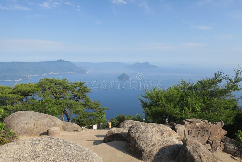 Hiroshima, Japan, Miyajima Ropeway, Mount Misen Stock Image - Image of ...