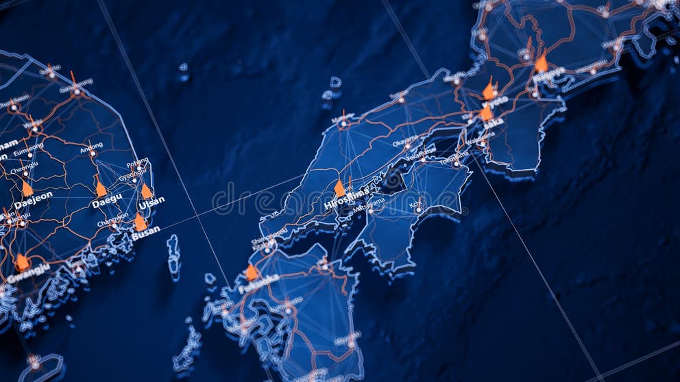 Hiroshima City Map Stock Illustrations – 303 Hiroshima City Map Stock ...