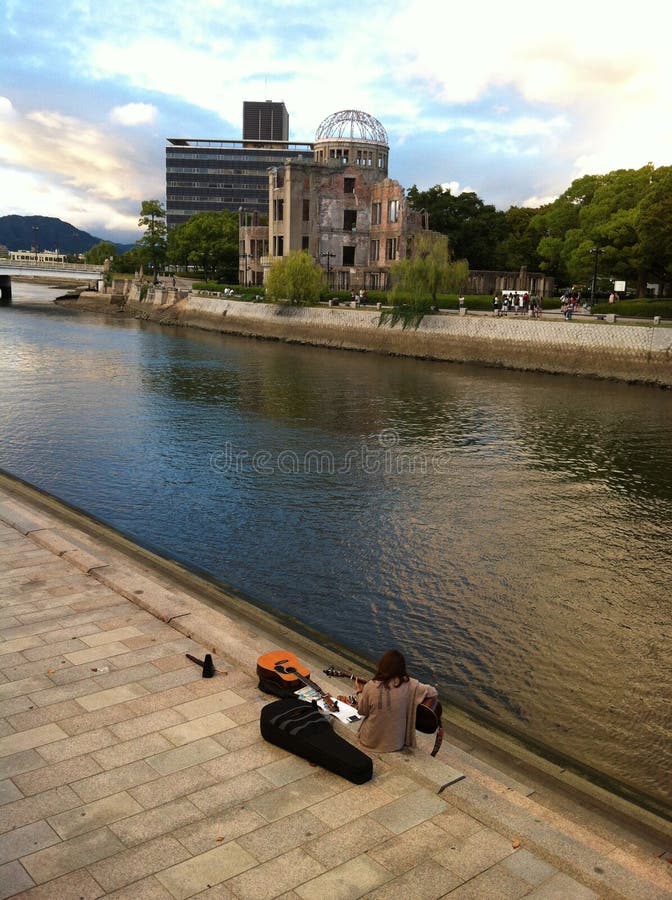 Hiroshima Peace Memorial, Atomic Bomb Dome, Japan Editorial Stock Image ...