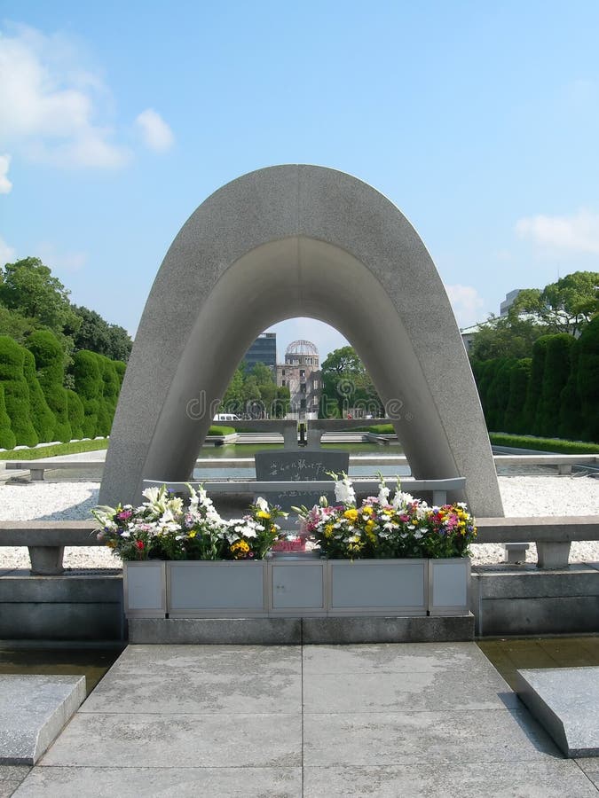 Hiroshima S Peace Arch Memorial Editorial Stock Photo - Image of ...