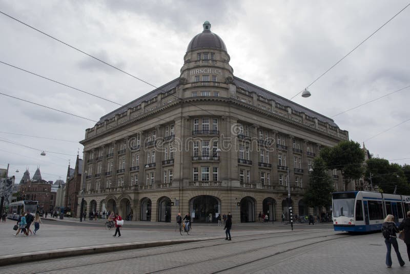 Detail of the Hirsch & Cie Building at Amsterdam the Netherlands 2019 ...