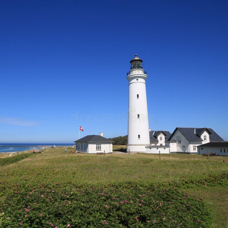 Hirtshals Fyr, lighthouse stock photo. Image of europe - 324911092