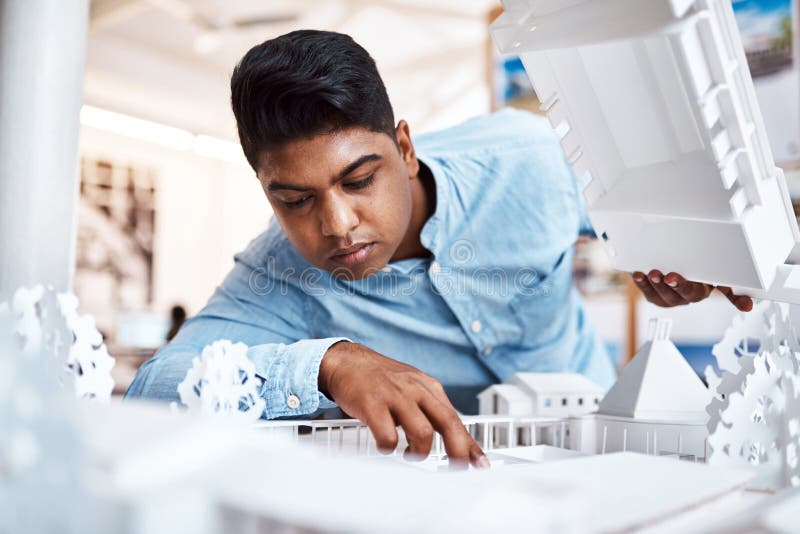 His Buildings Speak for Themselves. a Young Architect Designing a ...