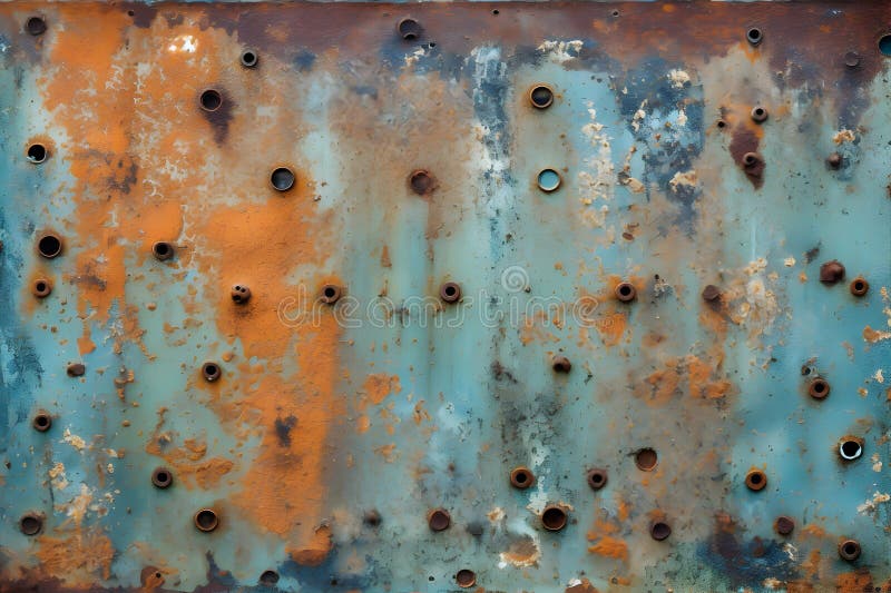 Composition of an Old, Rusted Metal Surface, Graphic Background ...