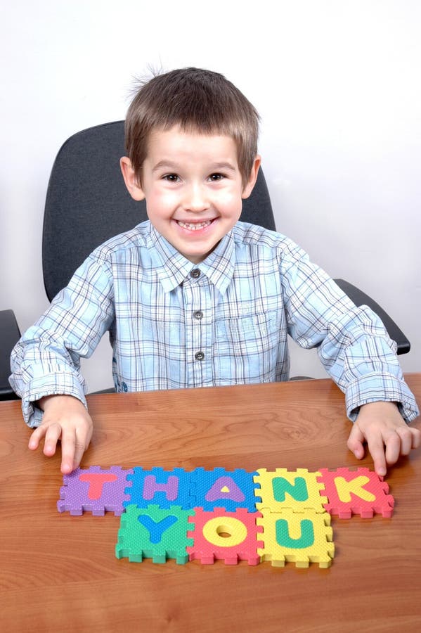 His first words stock photo. Image of student, thank - 12302728