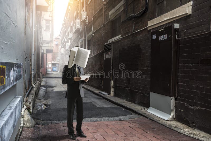 His Head Full of Knowledge. Mixed Media Stock Photo - Image of science ...