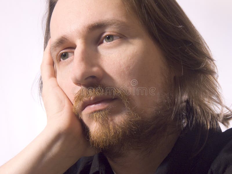 His heart is heavy stock image. Image of close, portrait - 530337