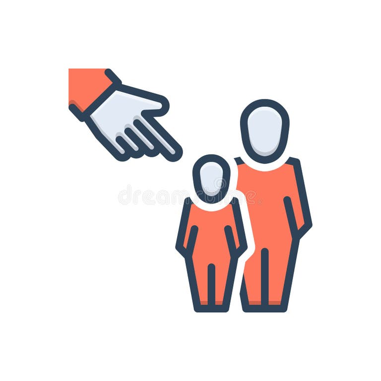 Color Illustration Icon for His, Her and Owned Stock Vector ...