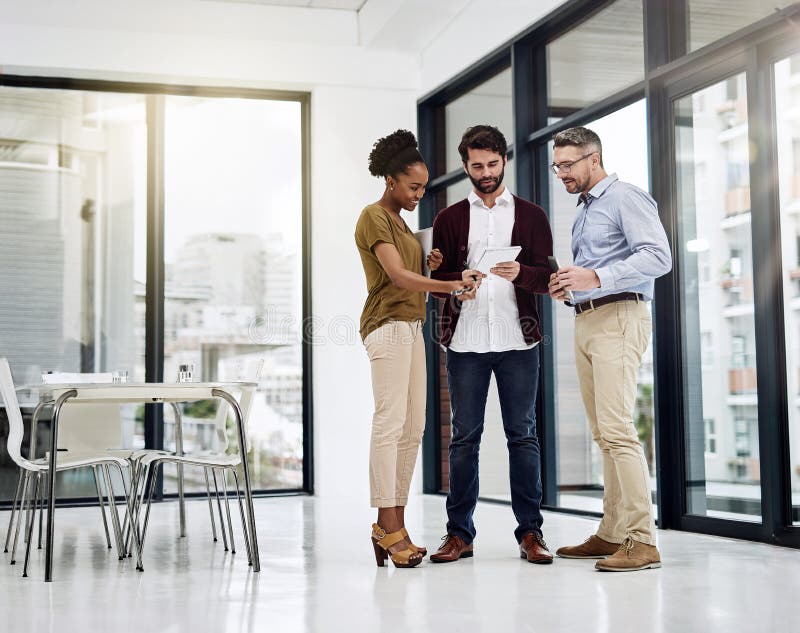 His Ideas are Very Impressive. a Group of Businesspeople Having a ...