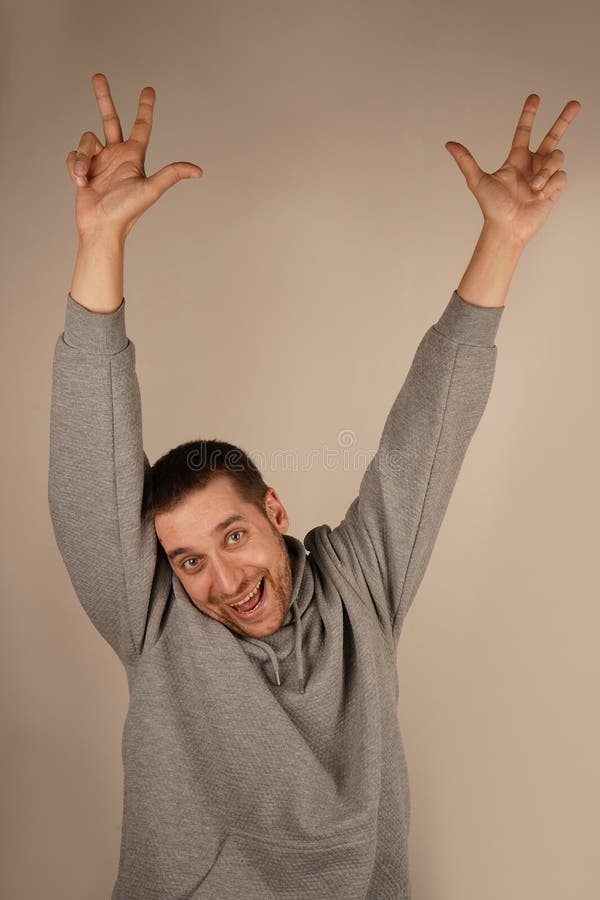 His Lively Movements and Smiling Face Emphasize His Enthusiasm. the ...