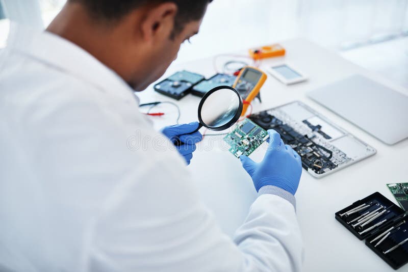 His Problem Solving Skills and Precision Make Him the Pro. a Young Man ...