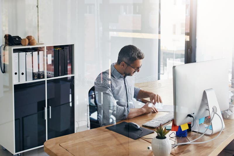 His Resourcefulness is What Makes Him Successful. a Businessman Looking ...