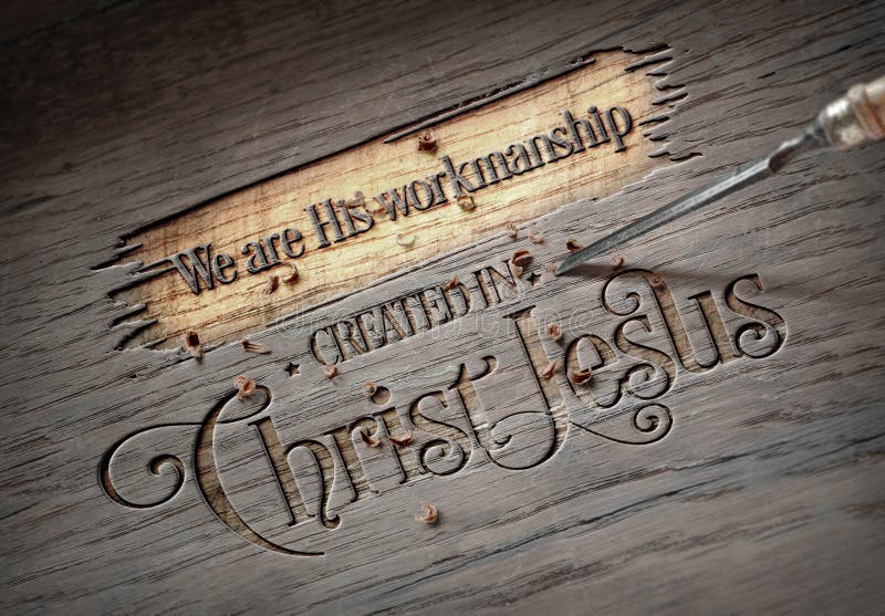 We are His Workmanship stock image. Image of bible, postcard - 39734135