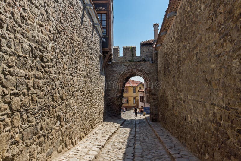 Hisar Kapia - Ancient Gate in Plovdiv Old Town, Bulgaria Editorial ...