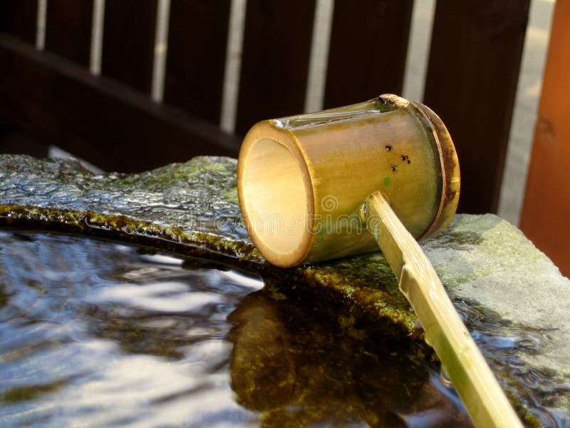 Hishaku, Japanese Water Ladle Stock Photo - Image of ritual, utensil ...