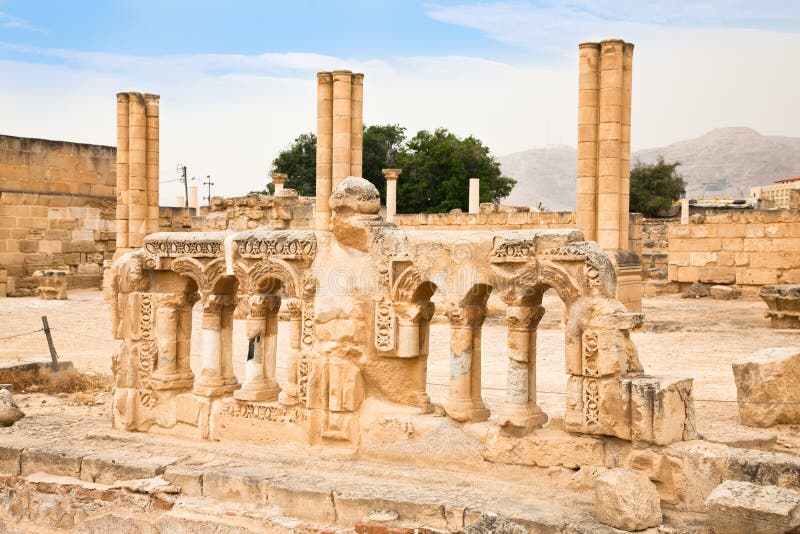 Hisham S Palace in Jericho. Israel Stock Photo - Image of judean ...