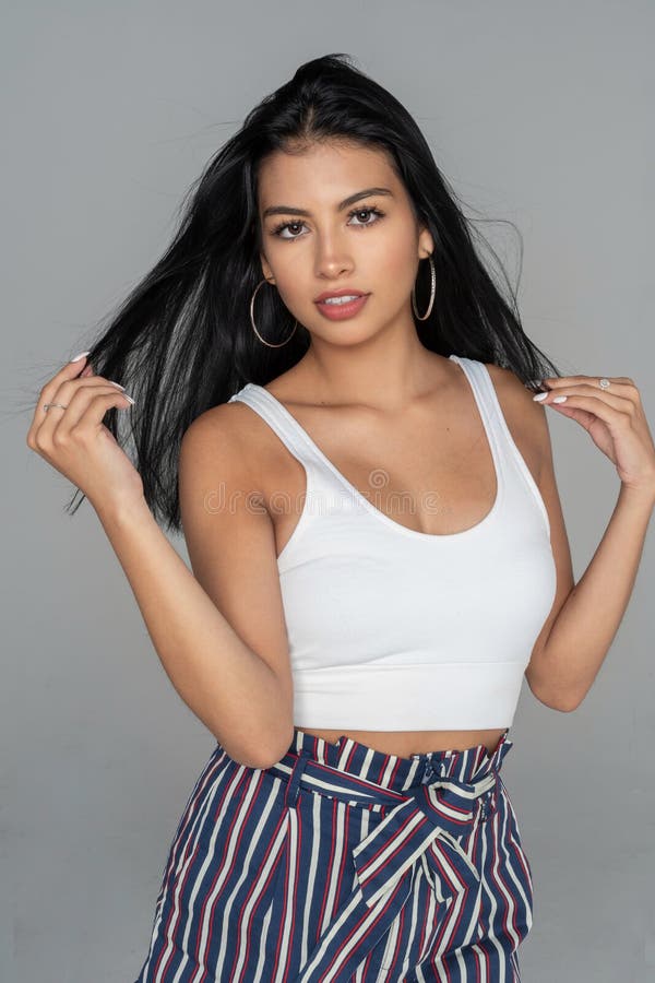 Hispanic Fashion Model stock image. Image of fashion - 143569301