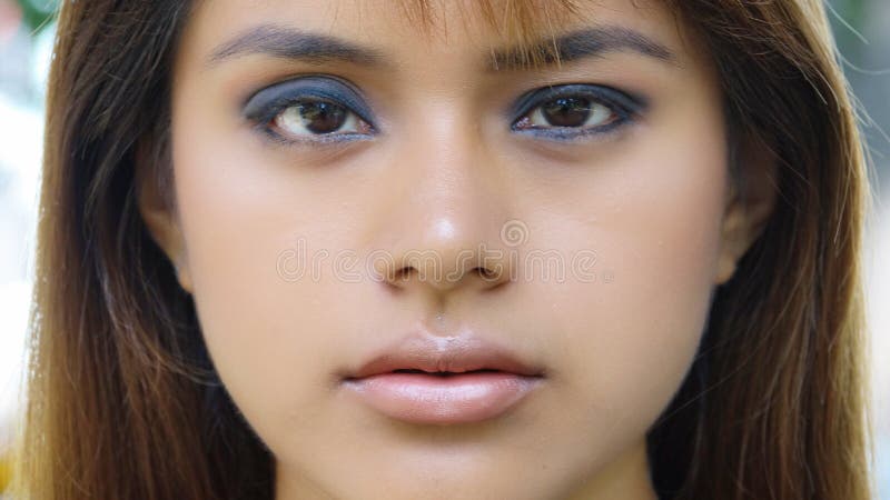 Hispanic Female Face stock photo. Image of spanish, young - 108442628
