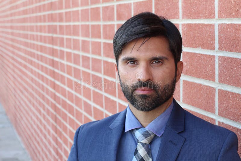 Hispanic Good Looking Executive Isolated with Copy Space Stock Photo ...