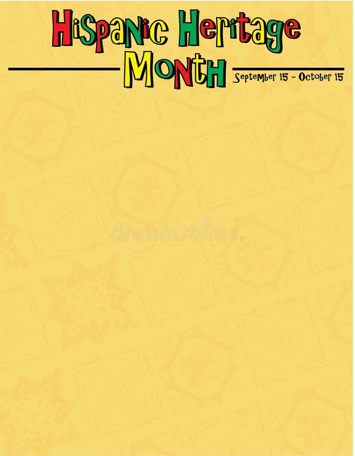 Hispanic/Latino Themed Frame Border Stock Illustration - Illustration ...