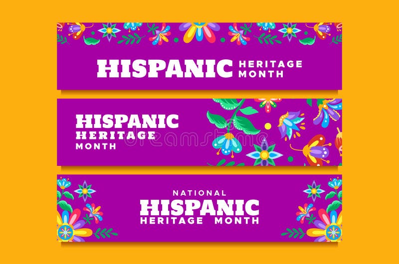 Hispanic Heritage Month Banner Vector Design Stock Illustration ...