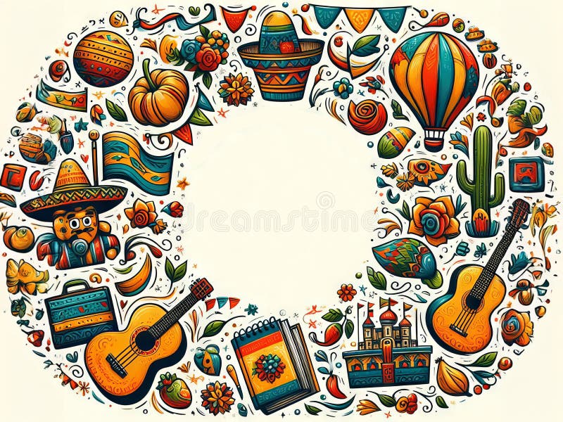 Hispanic Heritage Month Graphics Stock Illustration - Illustration of ...