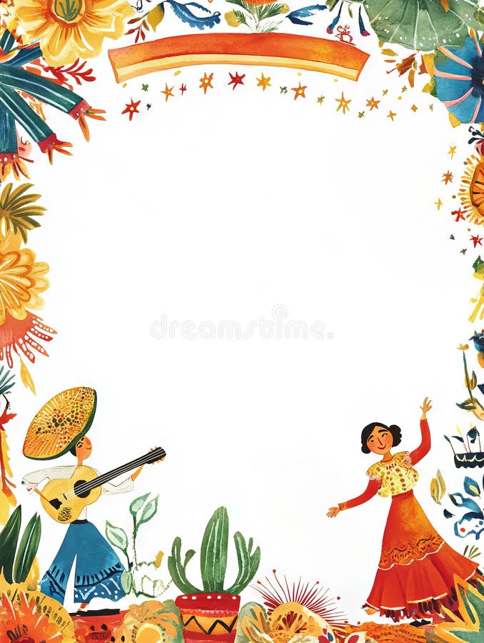 Hispanic Heritage Month Graphics Stock Illustration - Illustration of ...