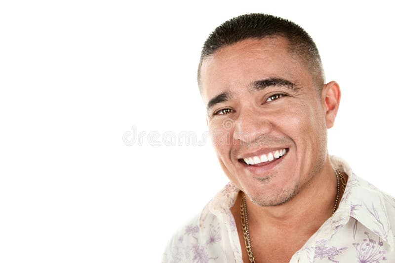 Handsome Hispanic Man with Natural Look Stock Image - Image of hispanic ...