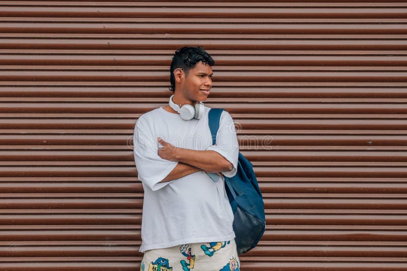 Hispanic man on the street stock image. Image of street - 316155325