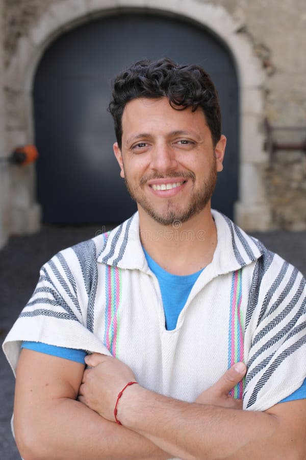 Traditional Hispanic Man Wearing a Hat Stock Image - Image of adult ...