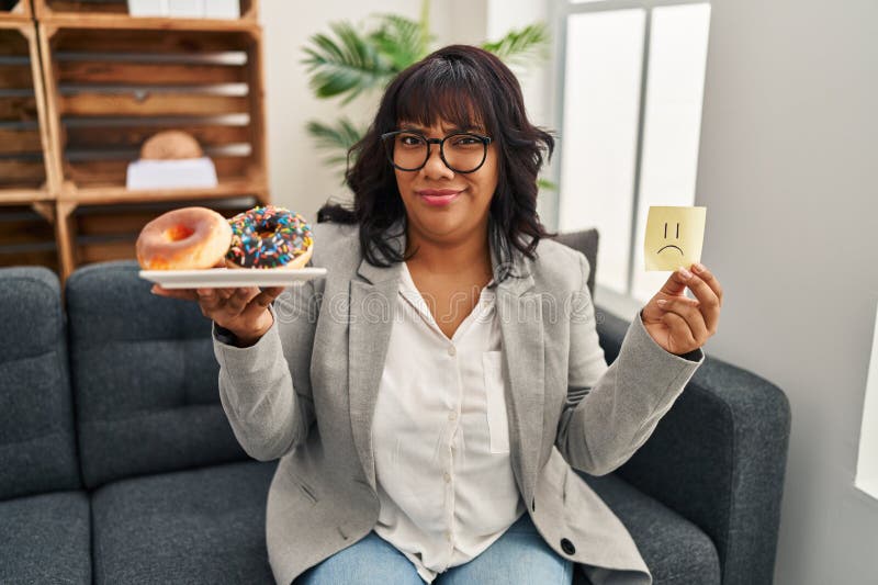 281 Hispanic Eating Overweight Woman Pad Stock Photos - Free & Royalty ...