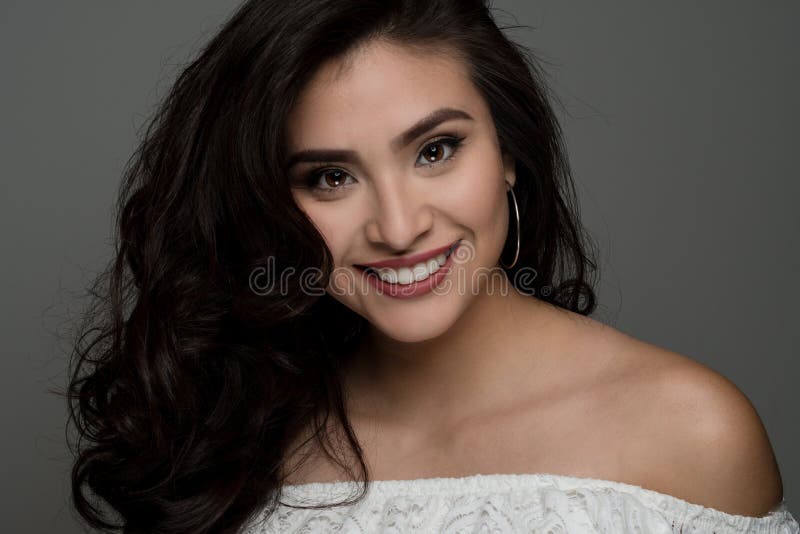 Hispanic Woman Portrait stock photo. Image of women, mexican - 95628258
