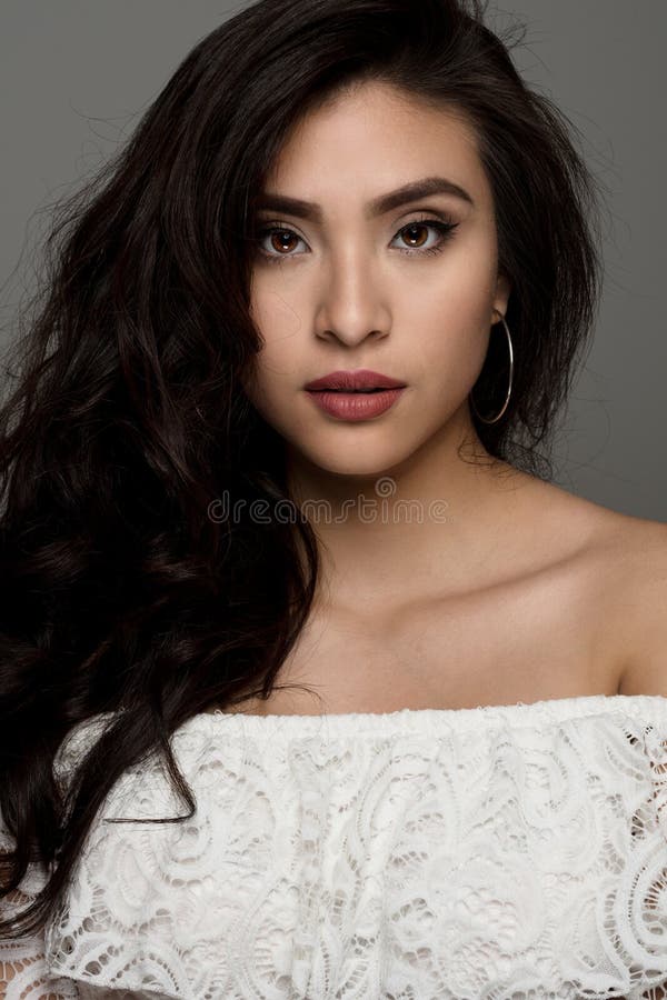 Hispanic Woman Portrait stock photo. Image of minority - 95628274