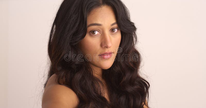 Hispanic Woman Smiling at Camera Stock Image - Image of mexican ...