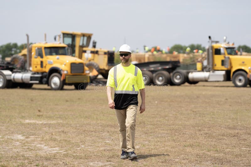Hispanic Worker Builder Successful Man or Civil Engineer with Helmet ...
