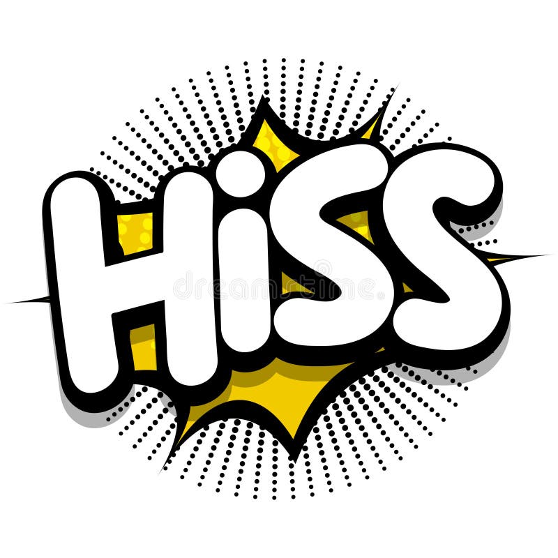 Hiss Comic Book Explosion Bubble Vector Illustration Stock Vector ...