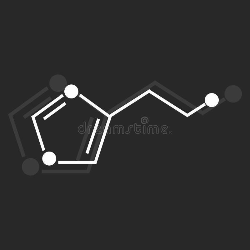 Histamine chemical formula stock vector. Illustration of responses ...