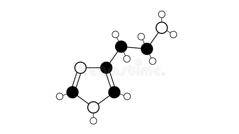 Histamine Molecule, Structural Chemical Formula, Ball-and-stick Model ...