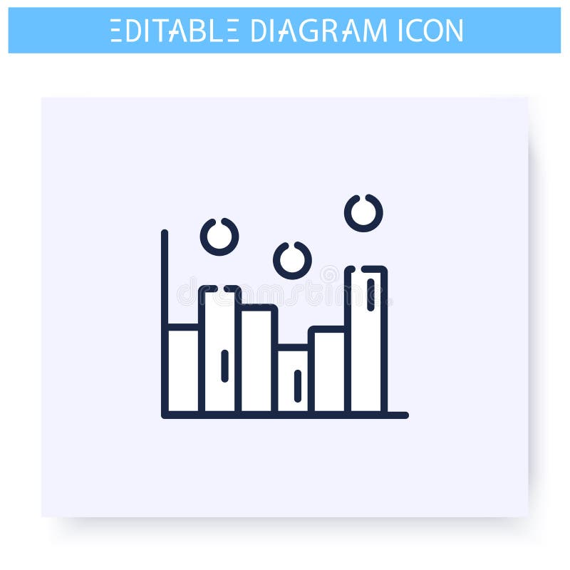 Histogram Line Icon Concept. Histogram Flat Vector Symbol, Sign ...