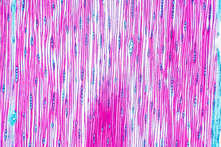 Histological Structure of Pine Stem Vascular Bundle Under Microscope ...